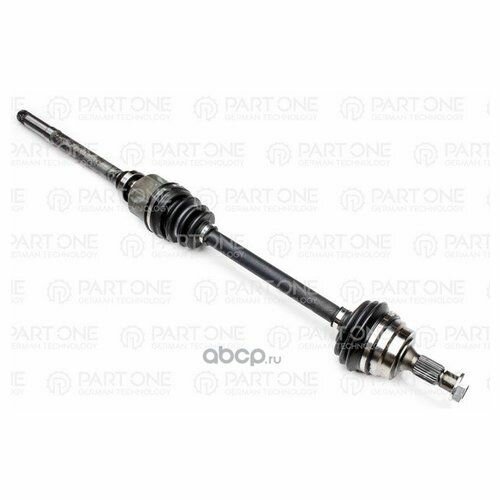 Полуось Rh, 25x880x24, PEUGEOT 306 1.8-2.0, 1.9D 93-01, 405 I/II 1.6-1.9, 1.9D 87-96 PART-ONE 1DS012
