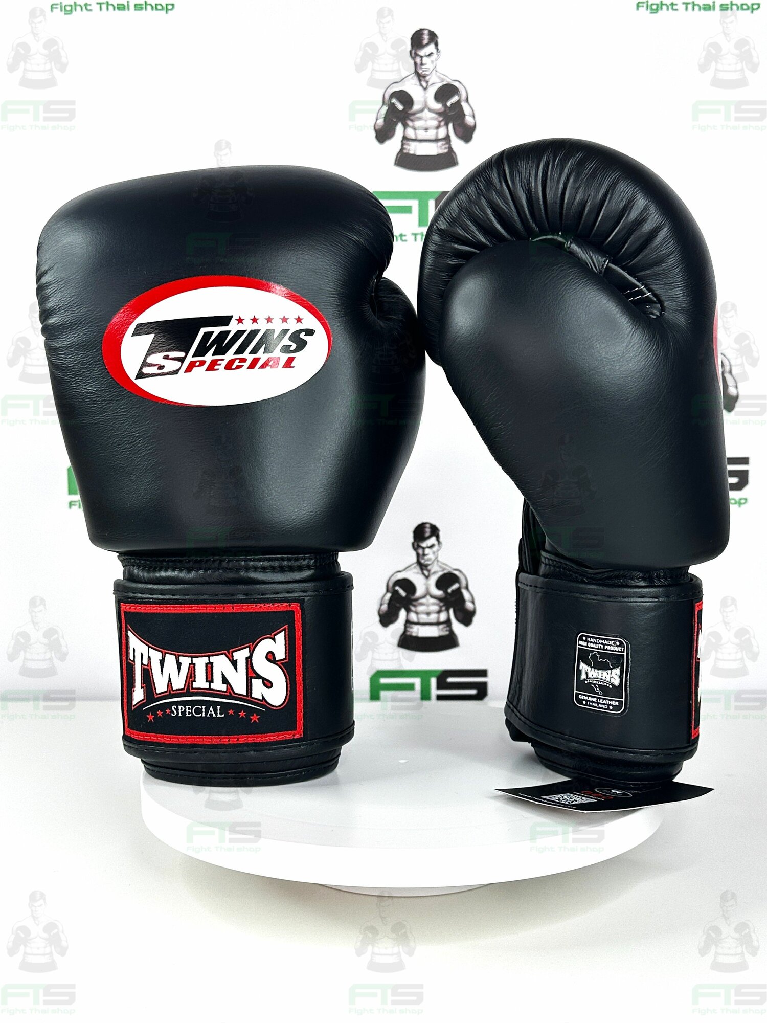 Боксерские перчатки Twins Special 12 унций черные BGVL3