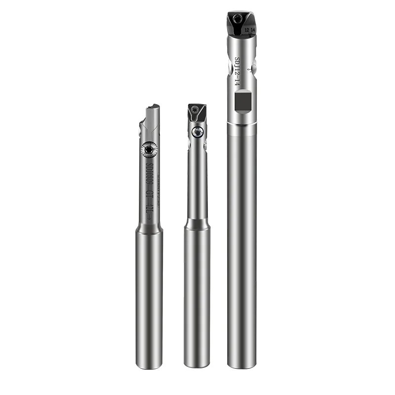 Высокоточная 0,005 мм Маленькая Буровая головка из быстрорежущей стали кольцо 8 10 12 14 мм 16-21 мм SDJ Регулируемая тонкая Буровая головка с антивибрационной буровой штангой SDJ2028-155