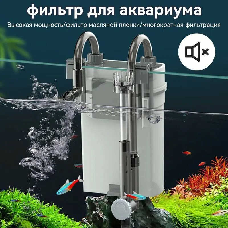 Фильтр для аквариума, Фильтр для аквариума, настенный, внешний фильтрующий корпус