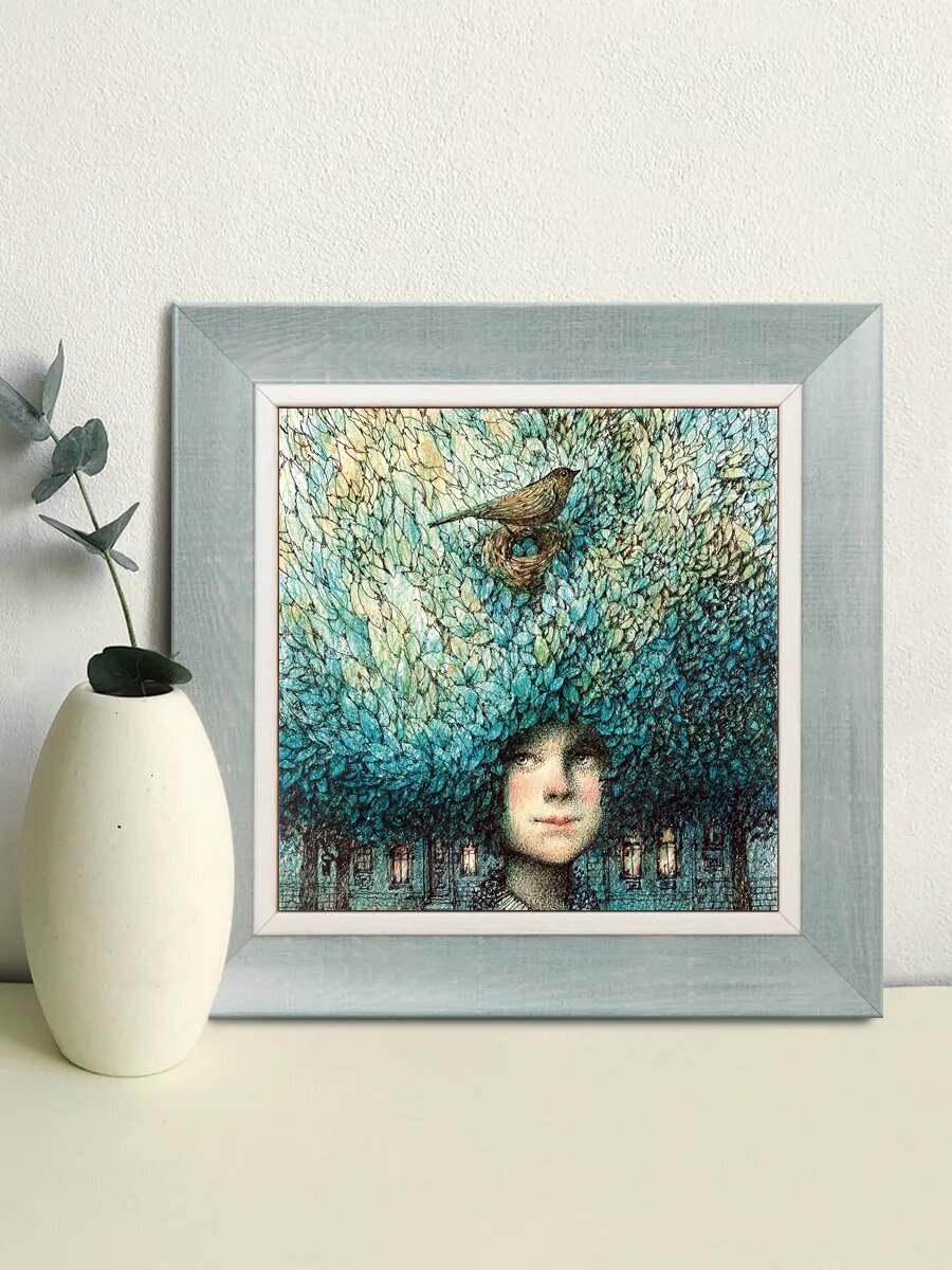 Картина на стену с ангелом.