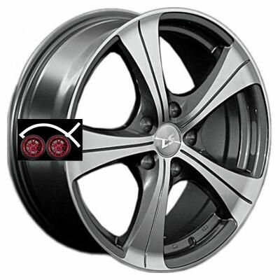 Колесный диск LS 202 7x17 5x114.3 ET45 D73.1 серый