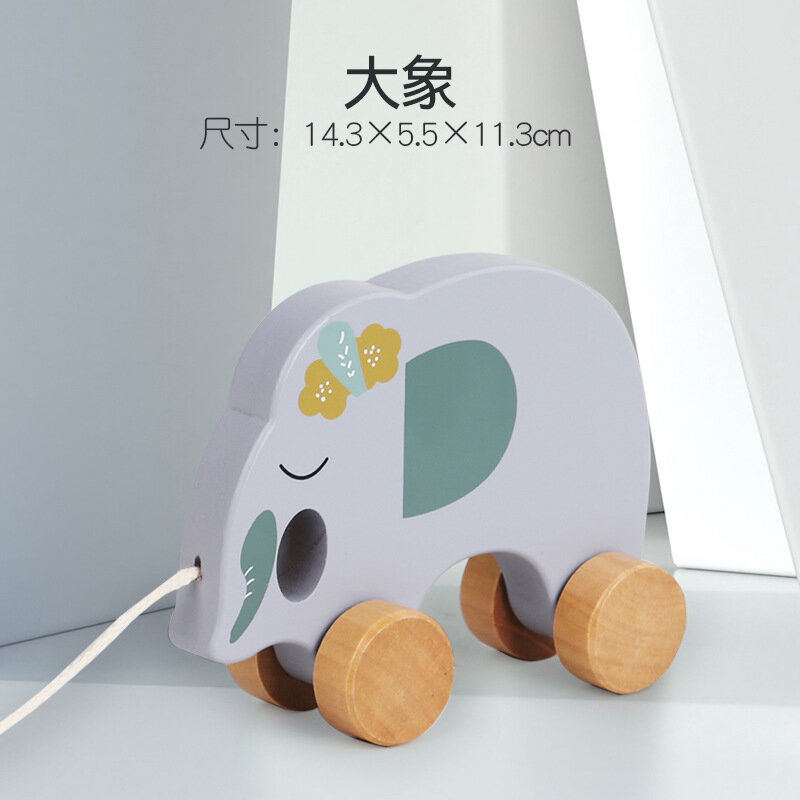 Ходунки детские "Слон", трансграничные, деревянные