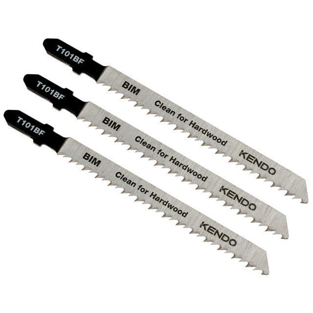 Пилки для лобзика KENDO "T101BF", для твердой древесины, 3 шт