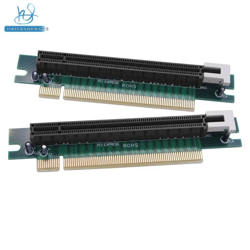 Черный PCI-E 16X адаптер 90 градусов