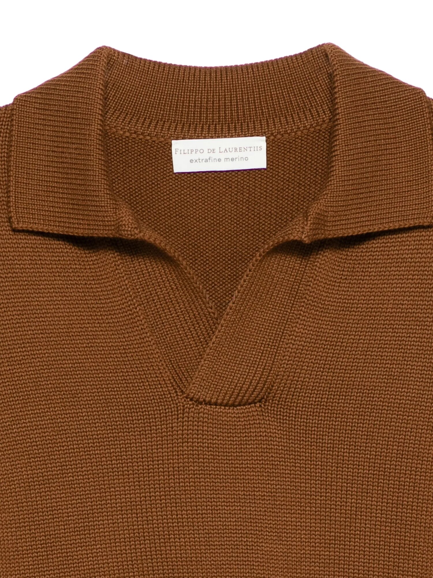 Свитер FILIPPO DE LAURENTIIS Polo-collar wool sweater, размер 50 — фото 1