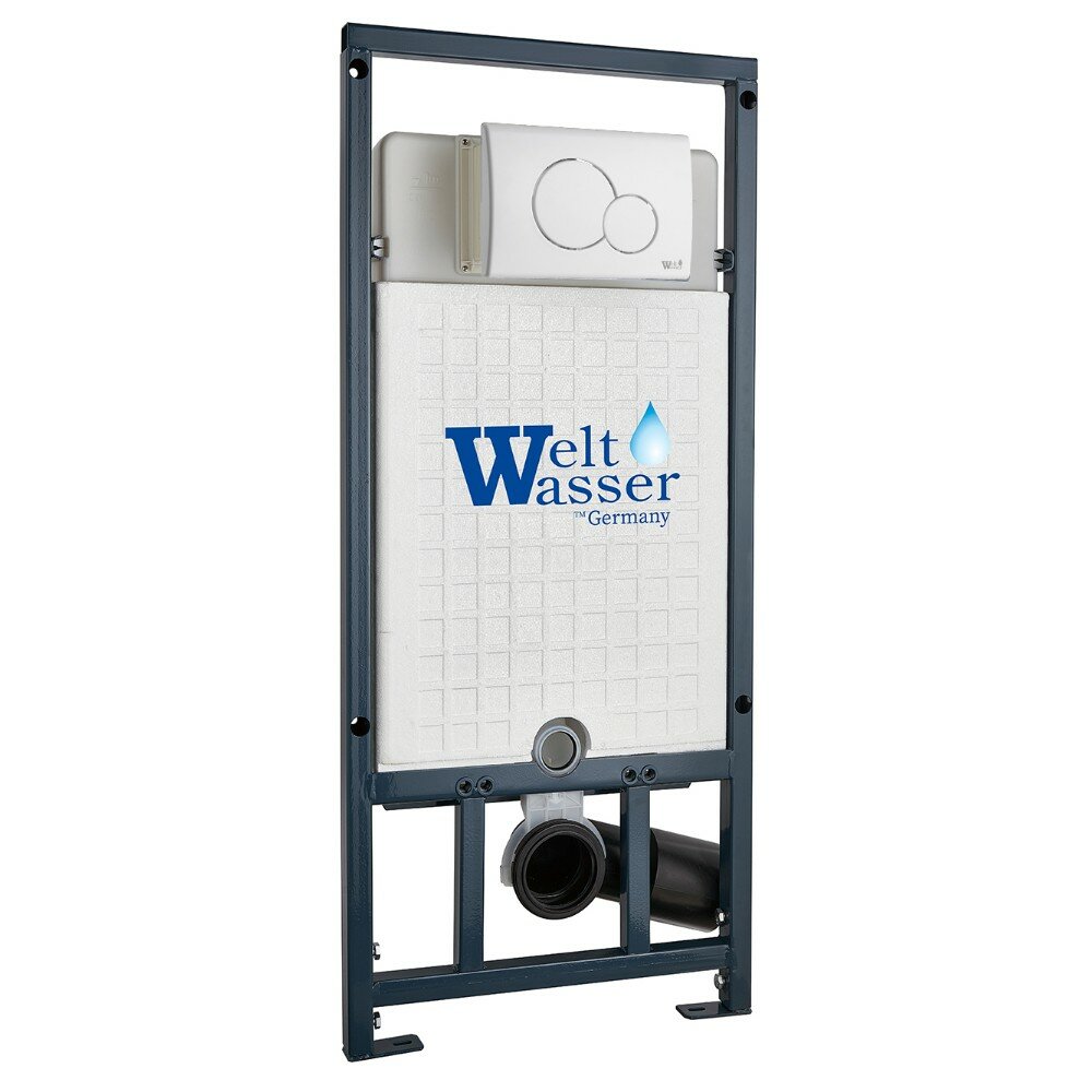 Инсталляция для унитаза WeltWasser Marberg 10000011213 с белой кнопкой