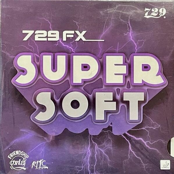 Накладка для ракетки настольного тенниса 729 FX Super Soft, Красный, толщина губки 2,2