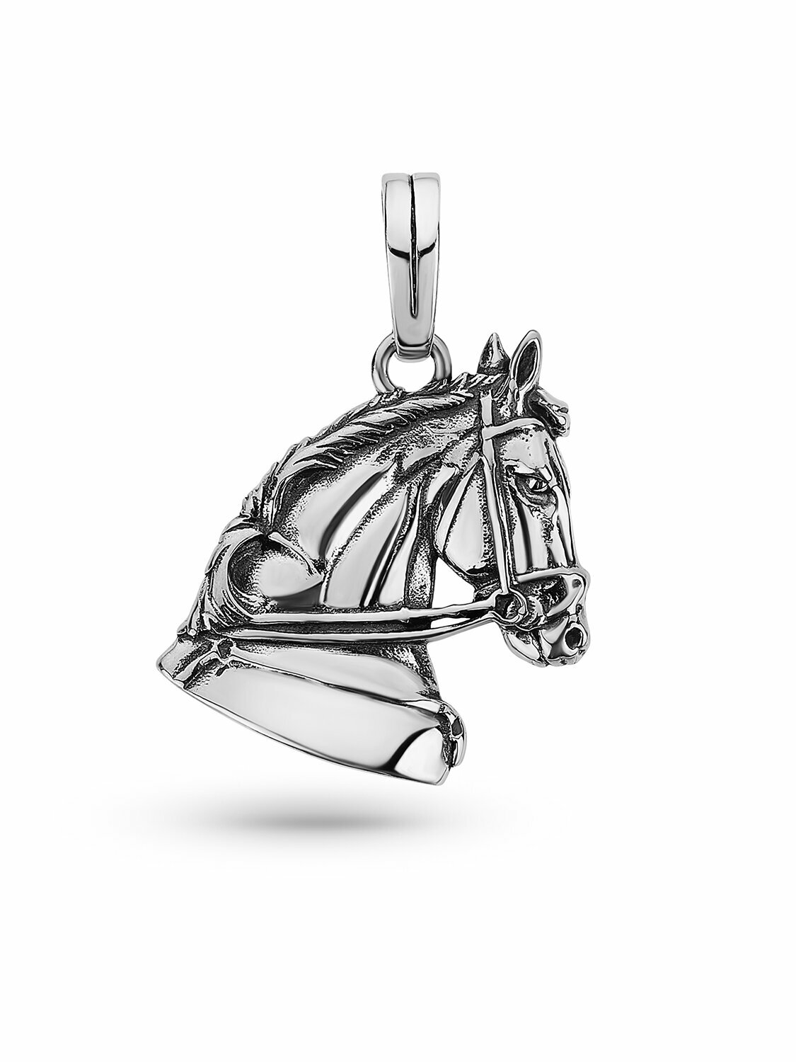 Подвеска Самородок, серебро, 925 проба, чернение