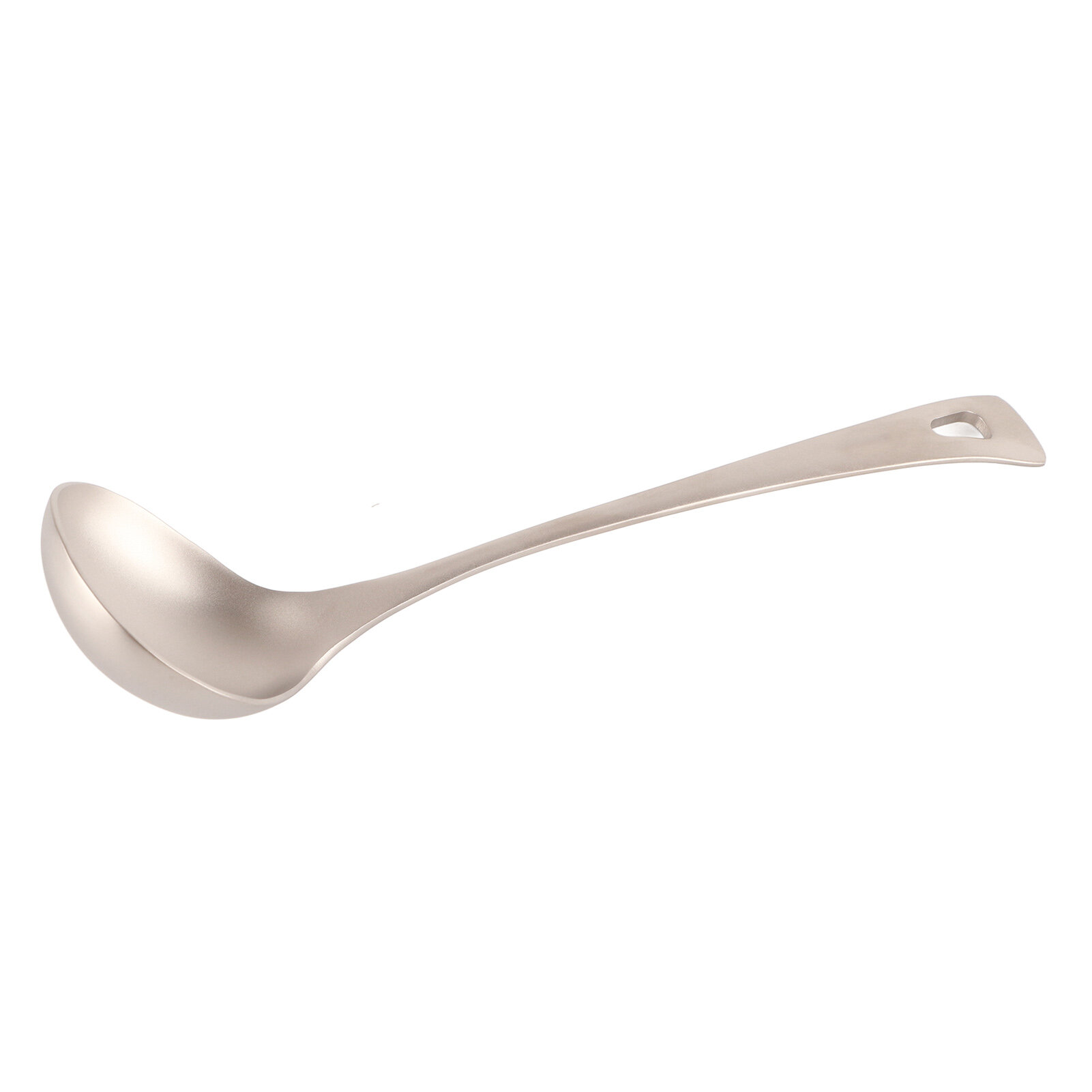 Titanium Long Handle Spoon with Large Bowl Portable Soup for Camping Backpacking