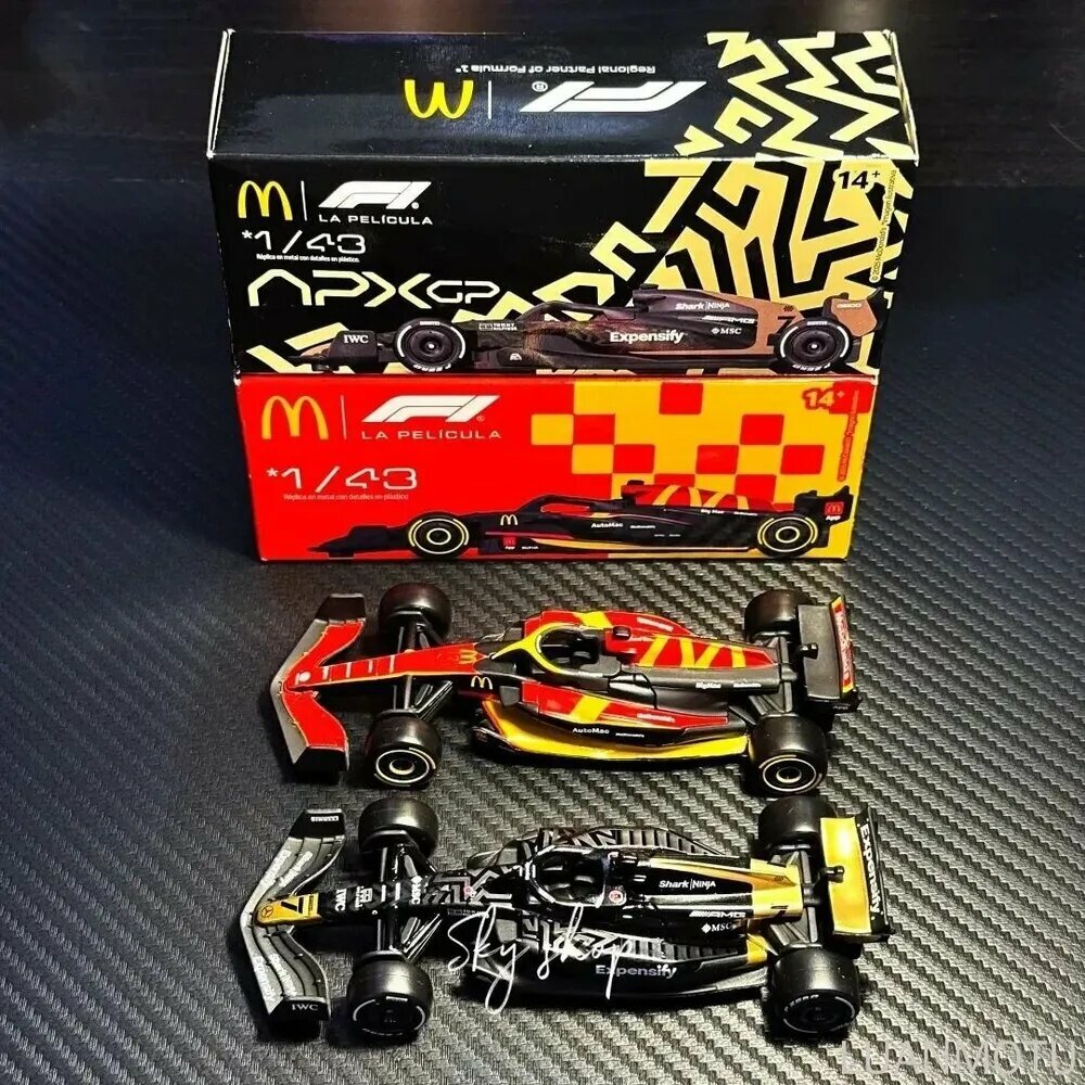 Машинка McDonald's x F1 1:43 формула 1 APXGP F1 Movie Car