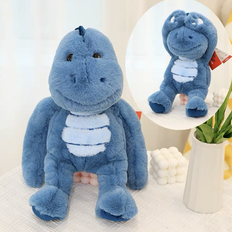 Аврора пик-а-бук лягушка плюшевая игрушка обезьяна кукла-кролик панда динозавр утка кукла детский подарок динозавр_40cm