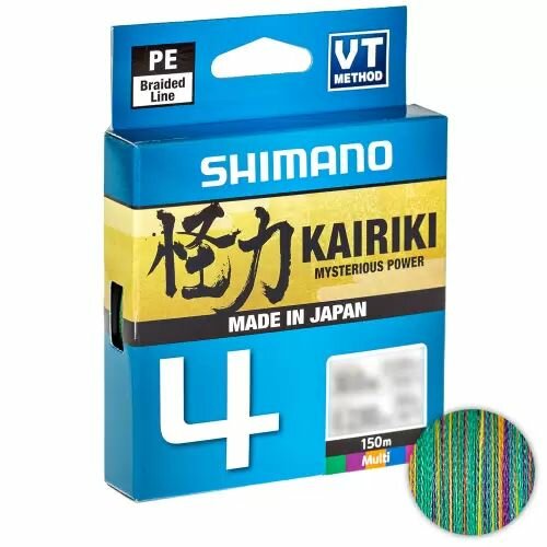 Леска Shimano Kairiki 4, 150м, разноцветная