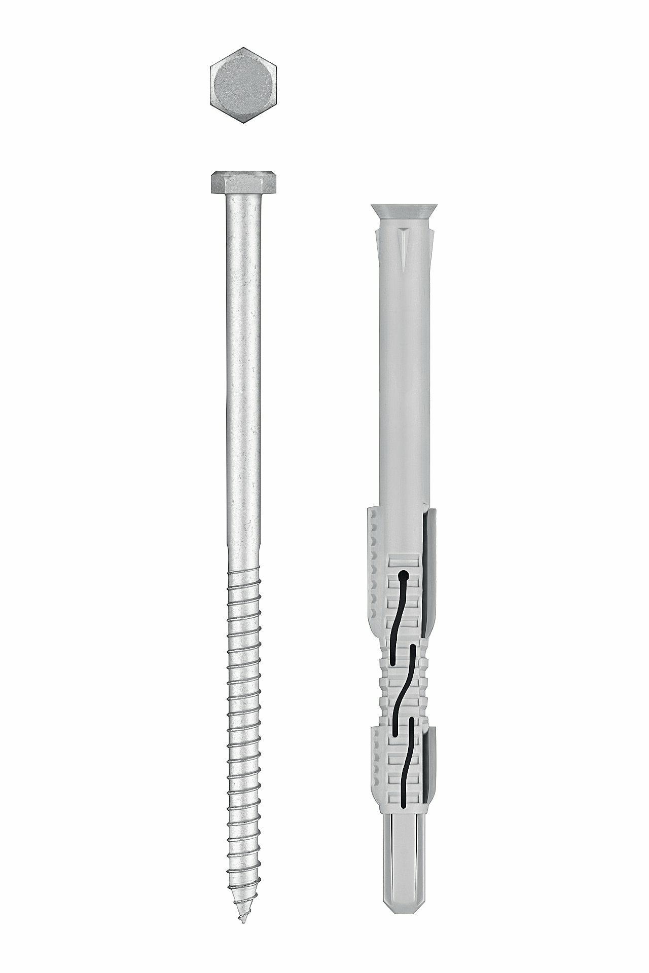 ЗУБР ФД-П 10 x 160 мм, фасадный дюбель, нейлон/цинк, 50 шт (301475-160)
