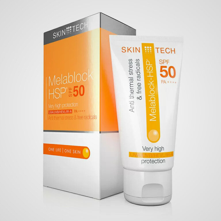 Крем солнцезащитный "Мелаблок SPF 50" 50 мл SKIN TECH Melablock HSP SPF50 Крем 50 мл