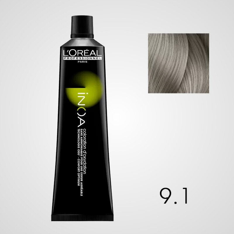 Краска для волос Inoa 9.1 60 гр L'Oreal Professionnel Inoa 9.1 60GRM VA44 Краска 60 гр
