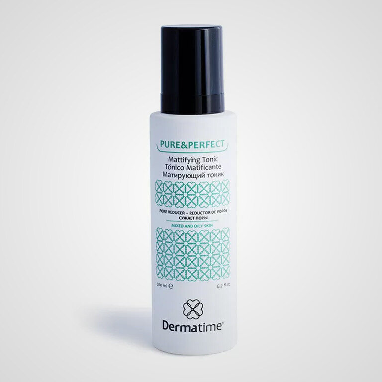 Матирующий тоник PURE&PERFECT 200 мл DERMATIME PURE&PERFECT Mattifying Tonic Pore Reducer Тоник 200 мл
