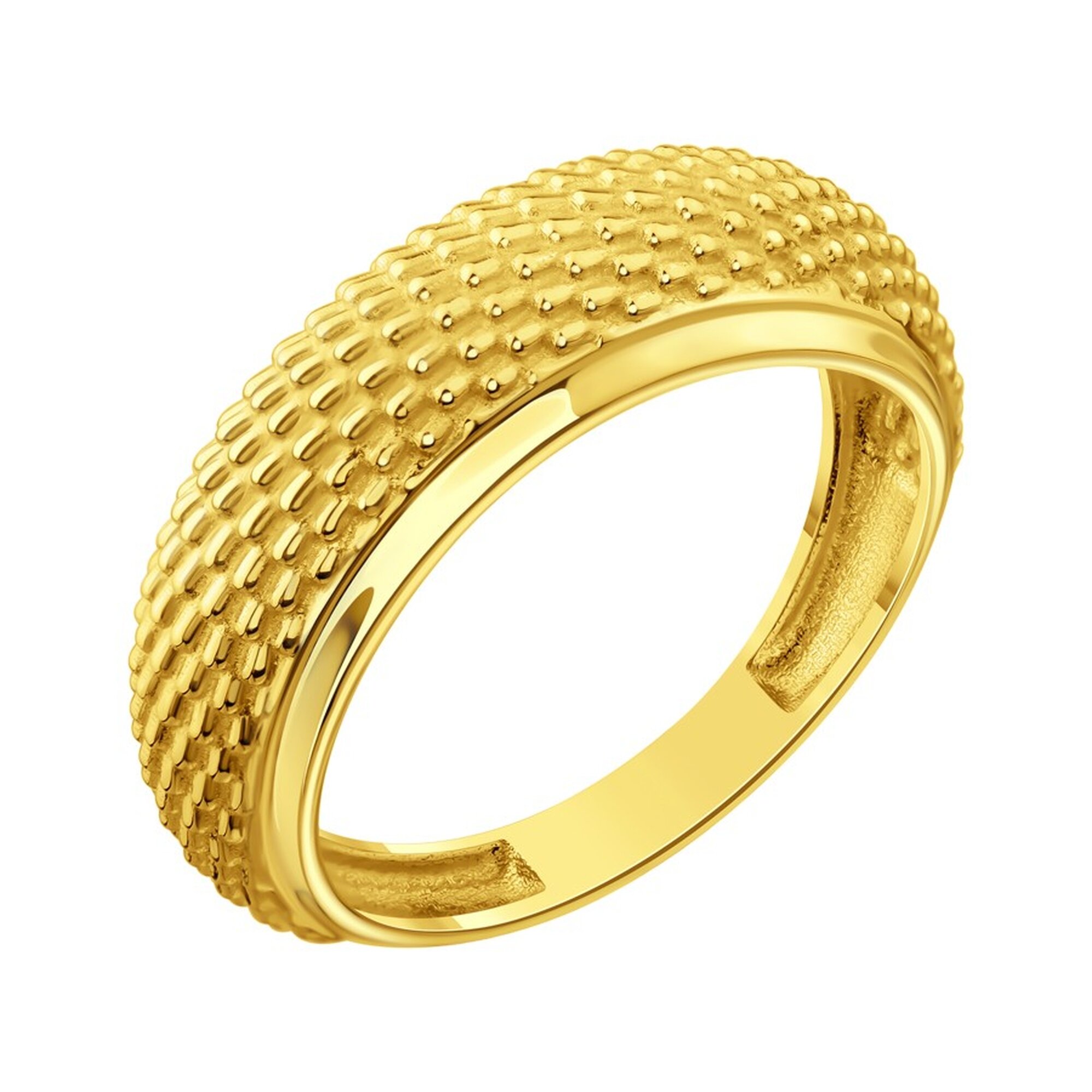 Кольцо широкое Diamant online, желтое золото, 585 проба