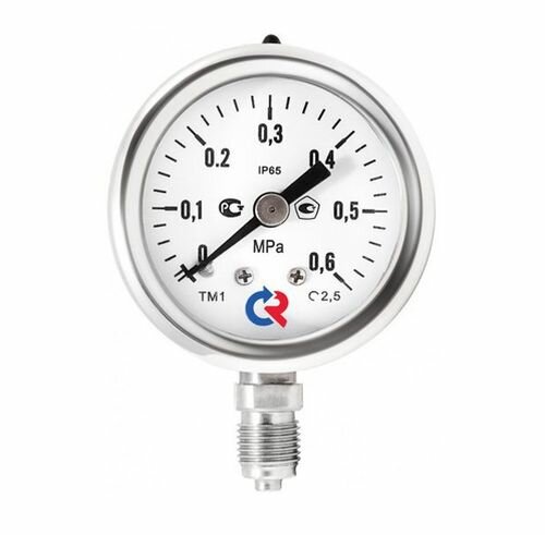 Вакуумметр Росма ТВ-521Р (-0.1-0МПа) М20х1.5 1.0 коррозионностойкий виброустойчивый (готовый к гидрозаполнению) 100мм, тип - ТВ-521Р, радиальное присоединение,-0.1-0МПа, резьба М20х1.5, класс точности 1.0