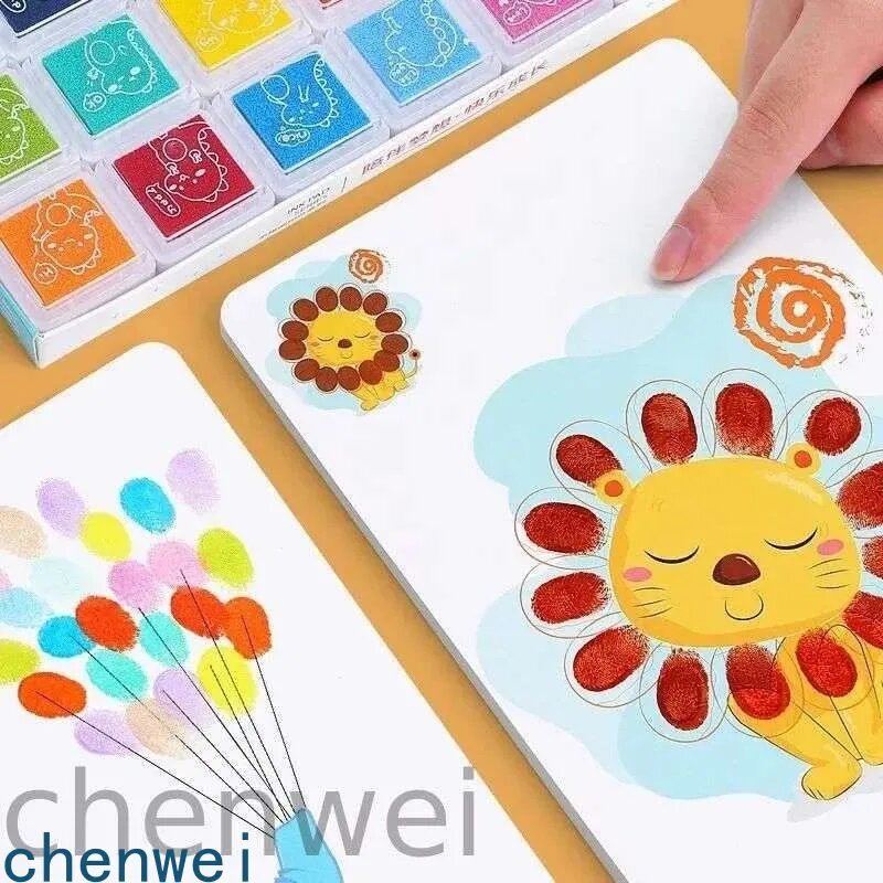 Рисование пальцами для детей от 1 года, "Мы рисуем пальцами", групповое рисование детей, 24 цвета, 64 карточки