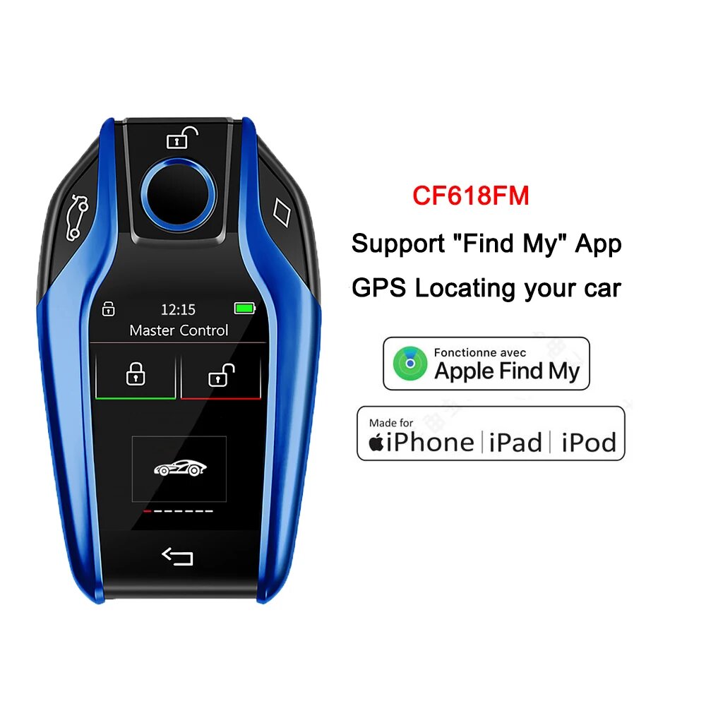 Смарт-ключ CF618 Blue With Locator, Russian