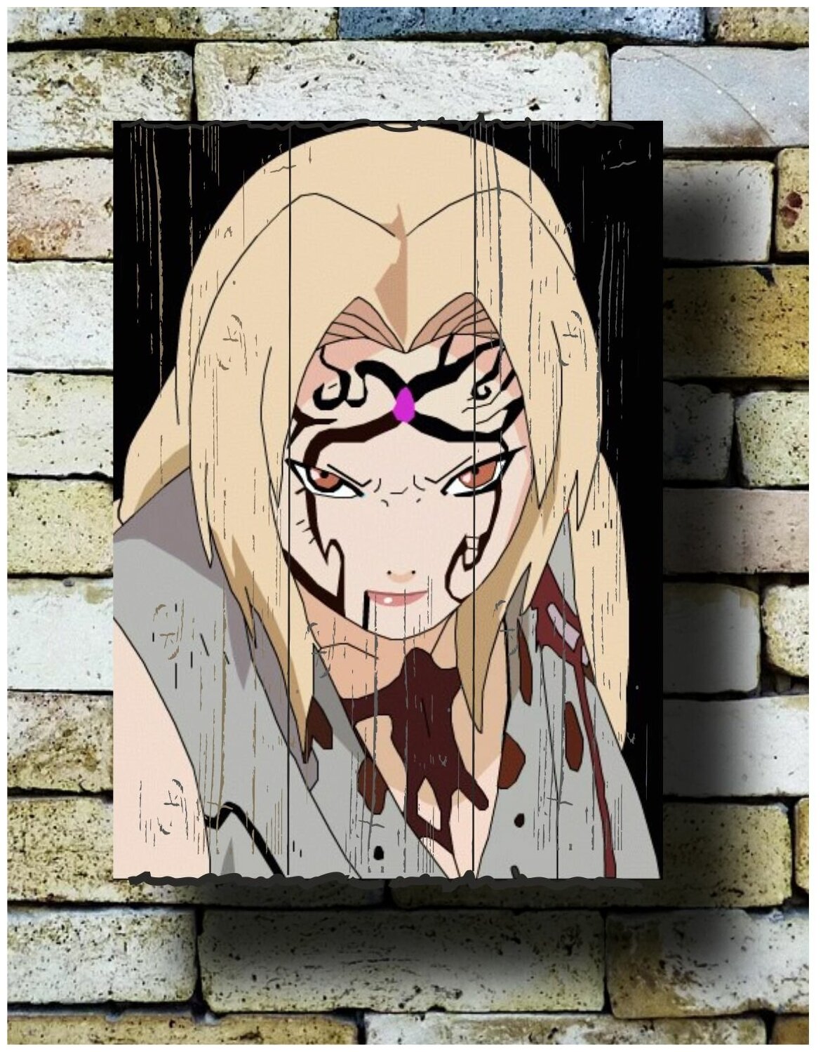 Картина на досках 'Наруто. Цунаде. Tsunade' 30/40 см