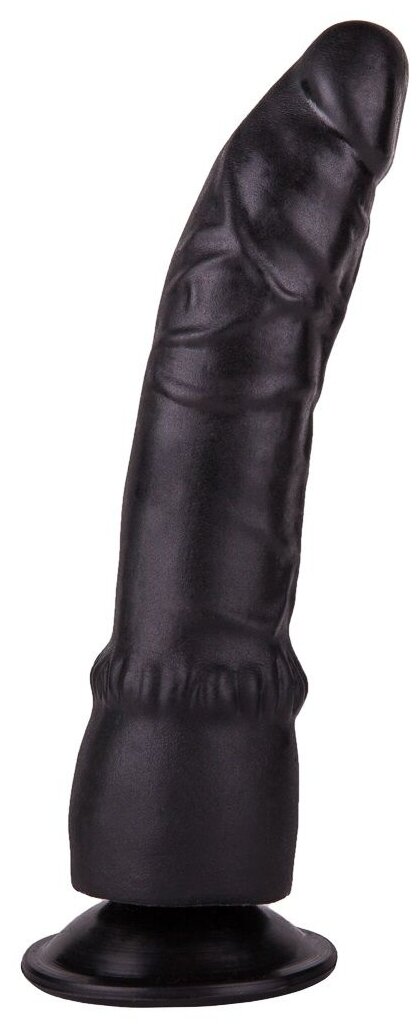 LOVETOY (А-Полимер) Фаллоимитатор ПВХ, 400300, черный, 19.3 см, M