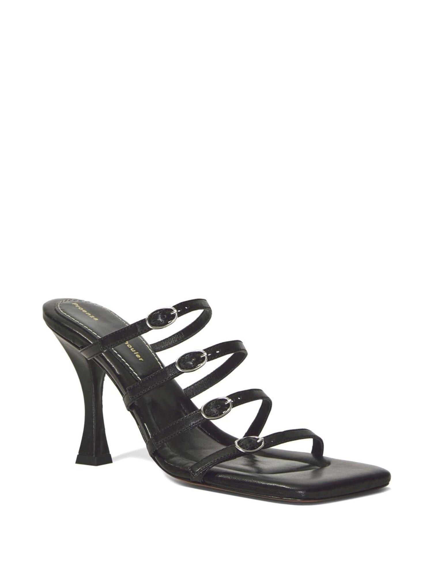 Босоножки Proenza Schouler 90mm square toe sandals, размер 36, black/black — фото 1