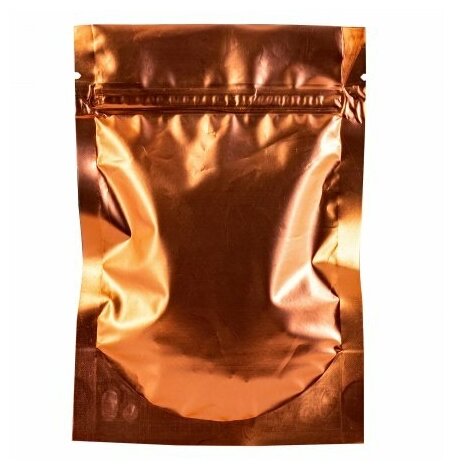 Пакет дой-пак 160x230(+45)мм, Металл/PET/бопп (терракотовый матовый), 50шт