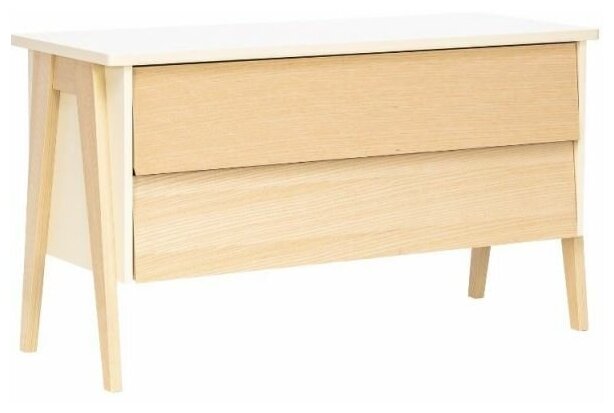 Комод "Сканди" 2 ящ. (Натуральное дерево/дуб шампань)