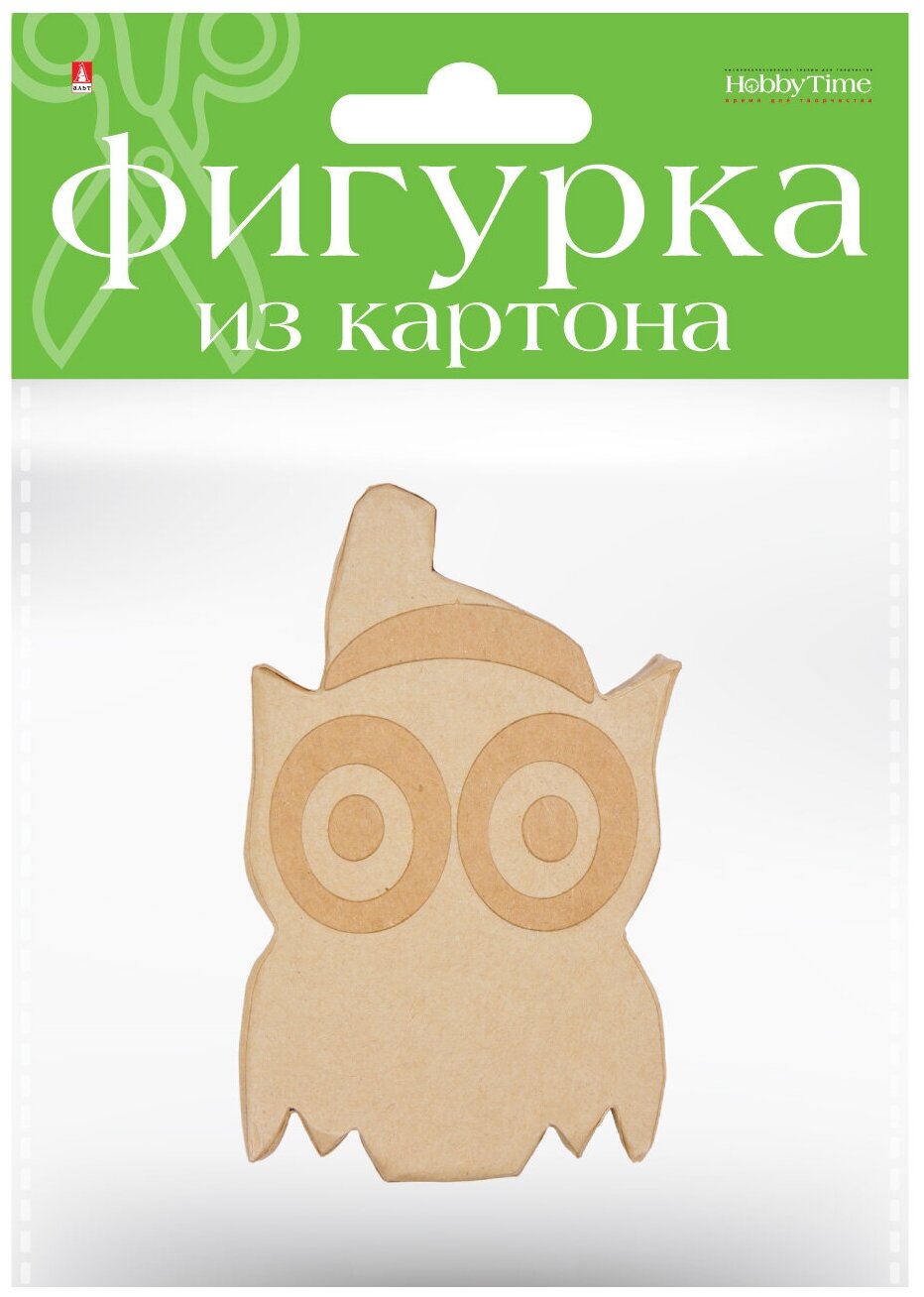 Фигурка из картона. "Сова" 7,5x2x12 см, Арт. 2-594/01