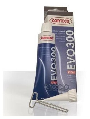 Герметик универсальный! EVO300 прокладочный, силиконовый, серый, от -70 до +300 град,70мл Corteco арт. 49372187