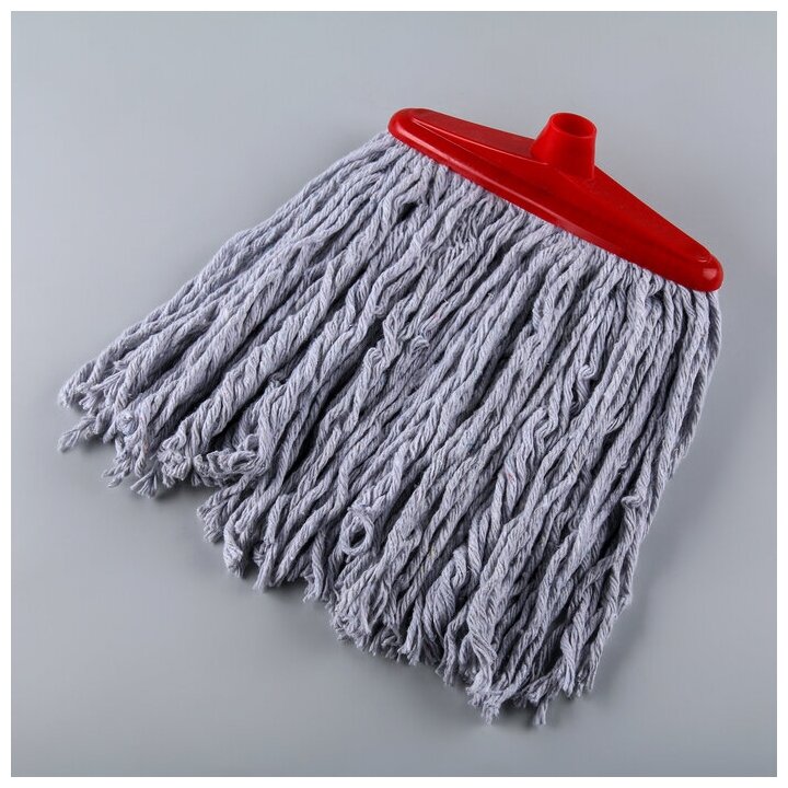 Насадка для швабры Доляна, удлинённая, верёвочная, 300 гр, цвет микс