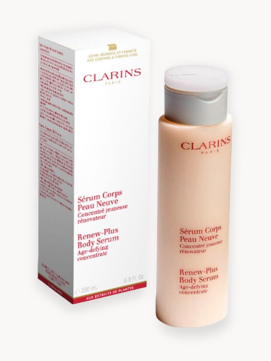 Сlarins Renеw-Plus Вody Serum, антивозрaстная обнoвляющая cыворотка для тела с пептидом, 200 мл