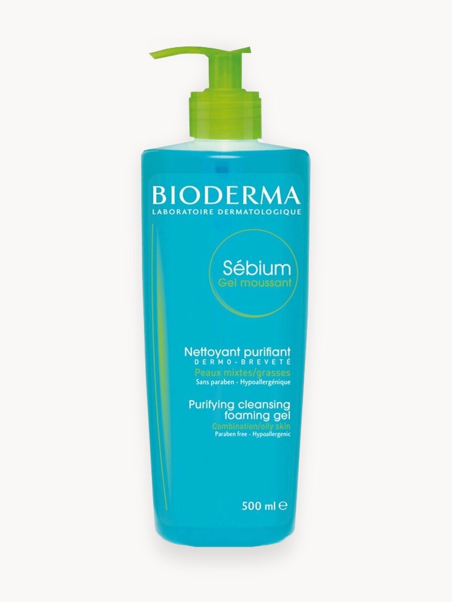 Bioderma Очищающий мусс "Sebium" для жирной, комбинированной или проблемной кожи 500 мл