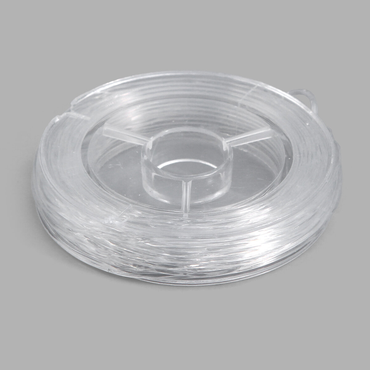 Нить силиконовая плоская 1 мм, Astra&Craft, бобина 10 м (прозрачный)