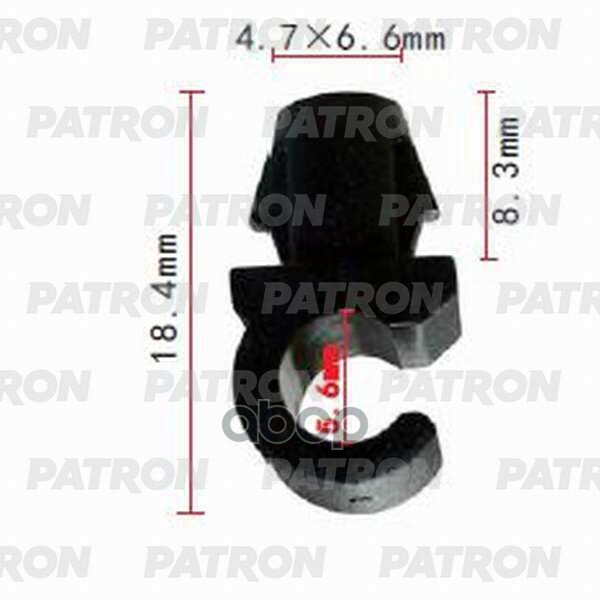 Держатель пластмассовый применяемость: упор капота PATRON арт. P37-1056