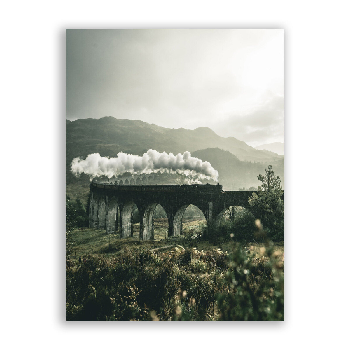 Постер, плакат на бумаге / Train / Поезд / Размер 60 x 80 см