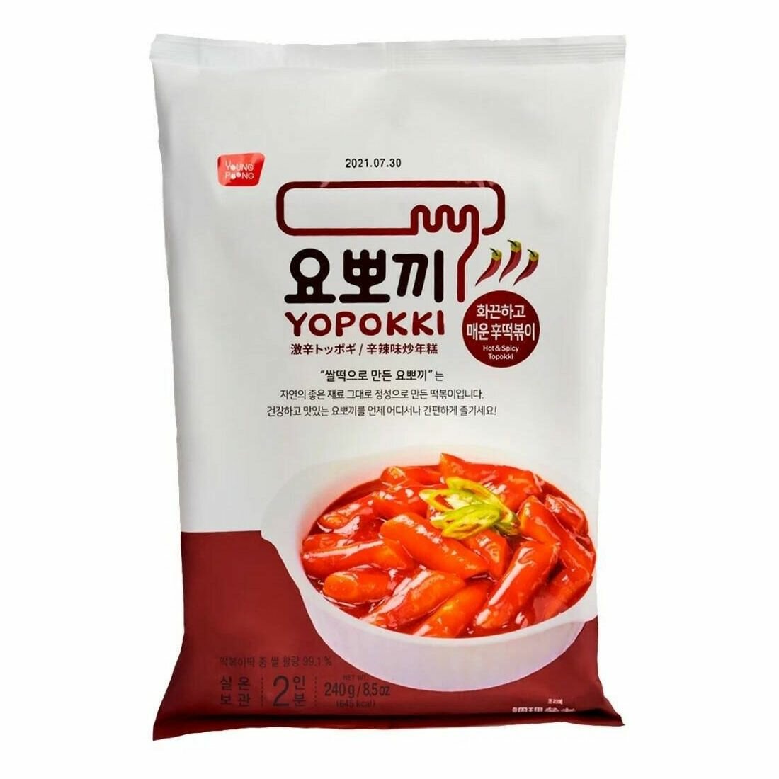 Рисовые клецки (топокки) с острым пряным соусом, 240 г.