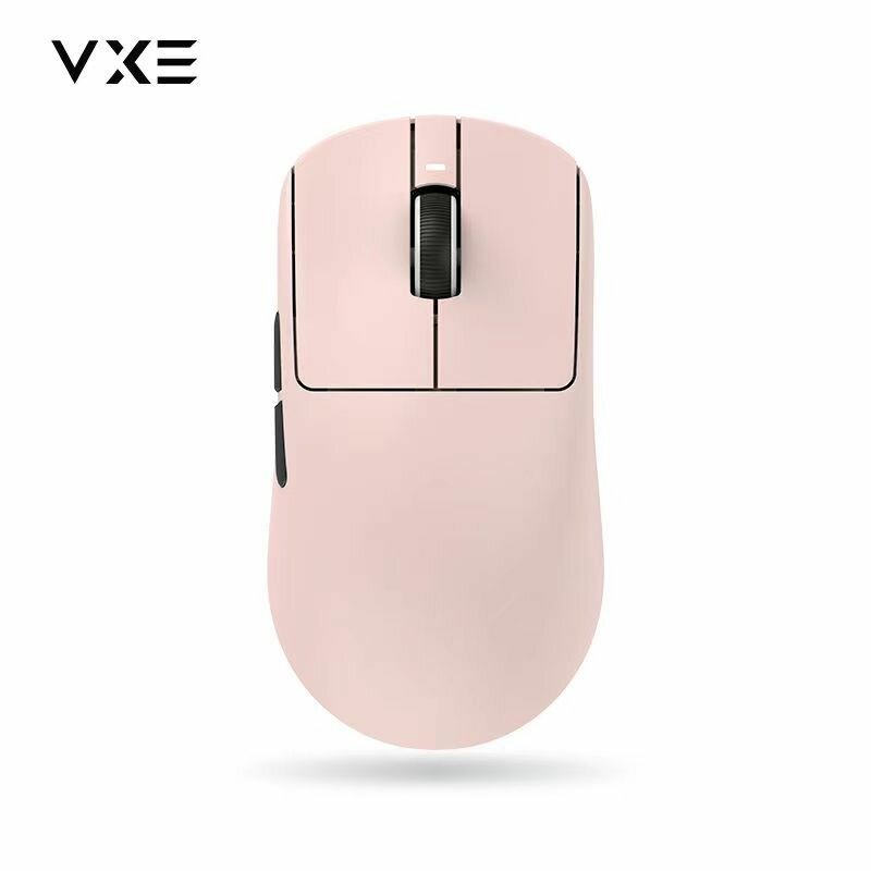 Мышь беспроводная DragonFly R1 PRO MAX, PAW3395, светло-розовый