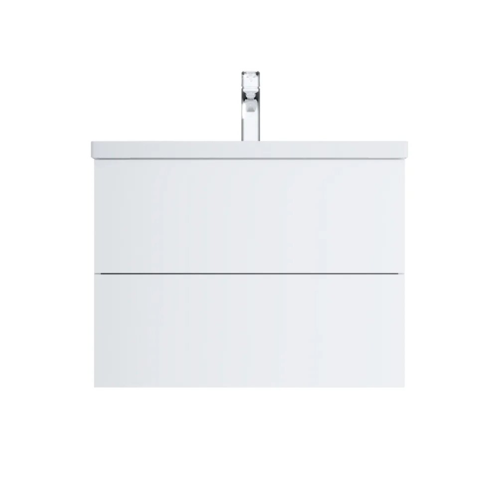 Тумба под раковину без столешницы AM.PM Gem 75 подвесная, белый глянец, с 2 ящиками