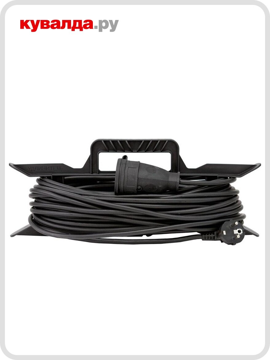 Удлинитель на рамке GLANZEN ER-20-006 силовой штепс. гнездо КГ 2х1,5 20 м.