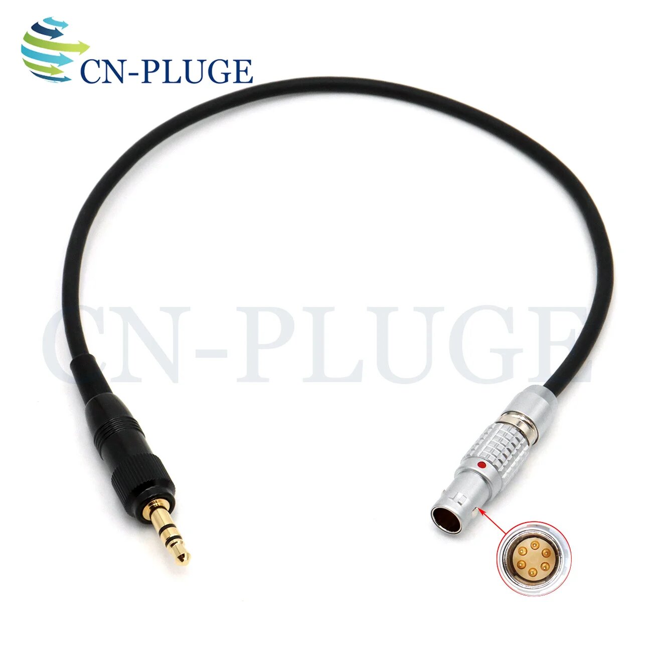Кабель 3.5 мм TRS - 6-контактный BNC, 40см, Straight