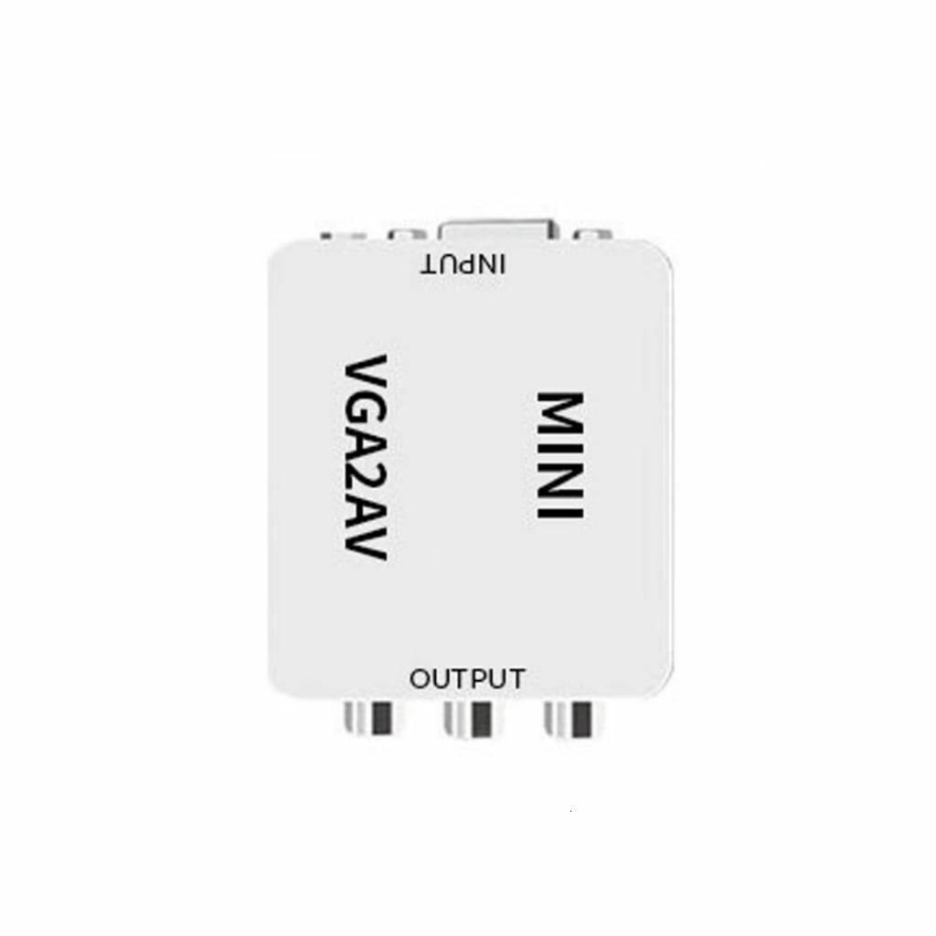 Конвертер 3RCA-VGA, - VGA к AV RCA