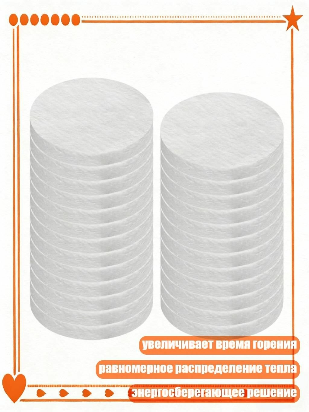 Круглая керамическая вата термостойкая для биокаминов