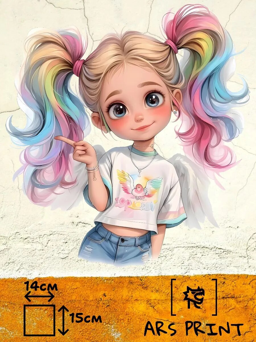 Термонаклейка для девочек