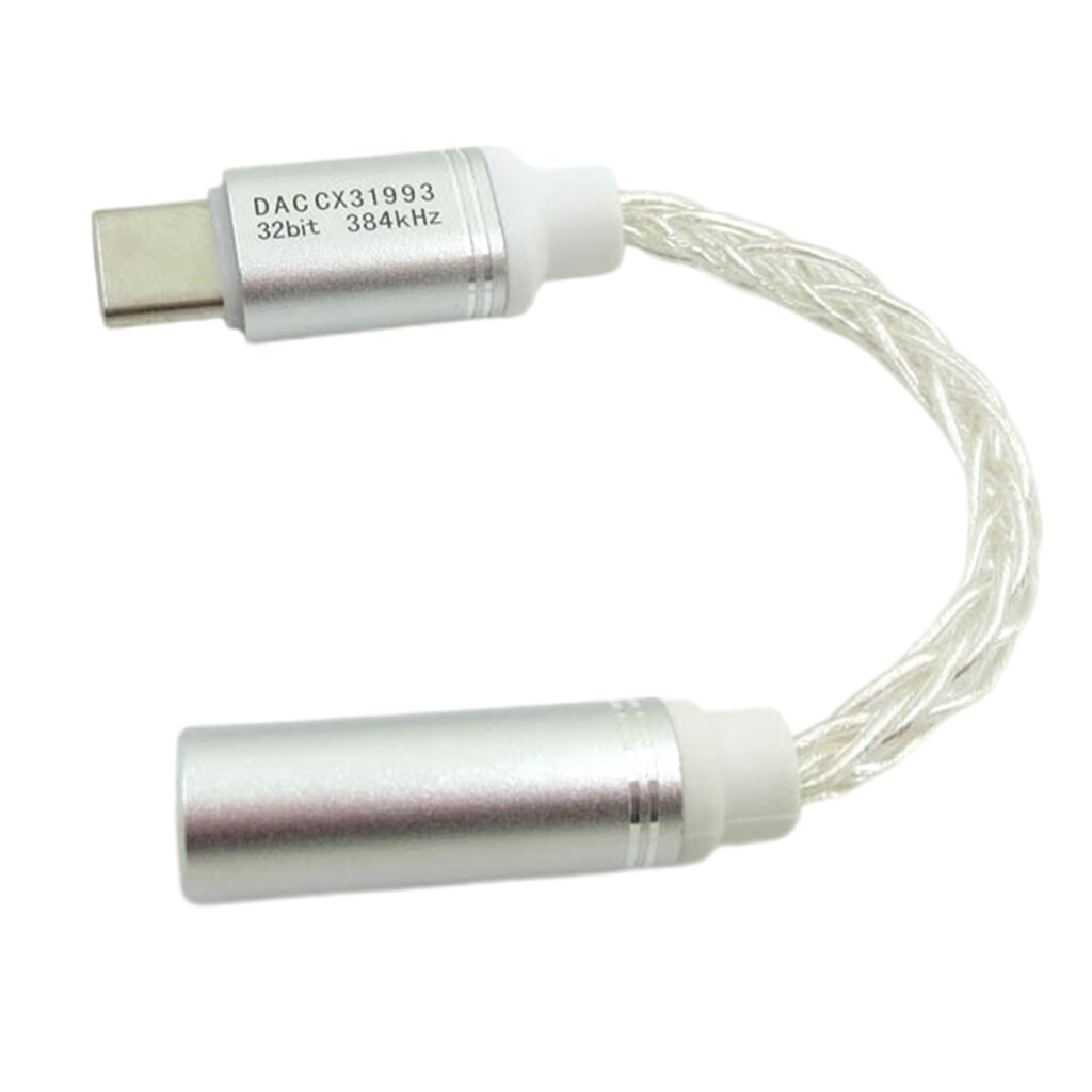 CX31993 HiFi USB Type C до 3,5 мм Усилитель для наушников, Декодеры звука для Мобильных устройств с частотой дискретизации 32 бит/384 кГц