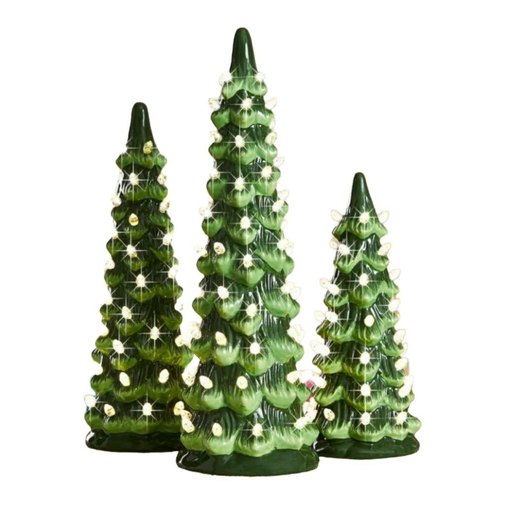 Керамическая рождественская ёлка, Желтый