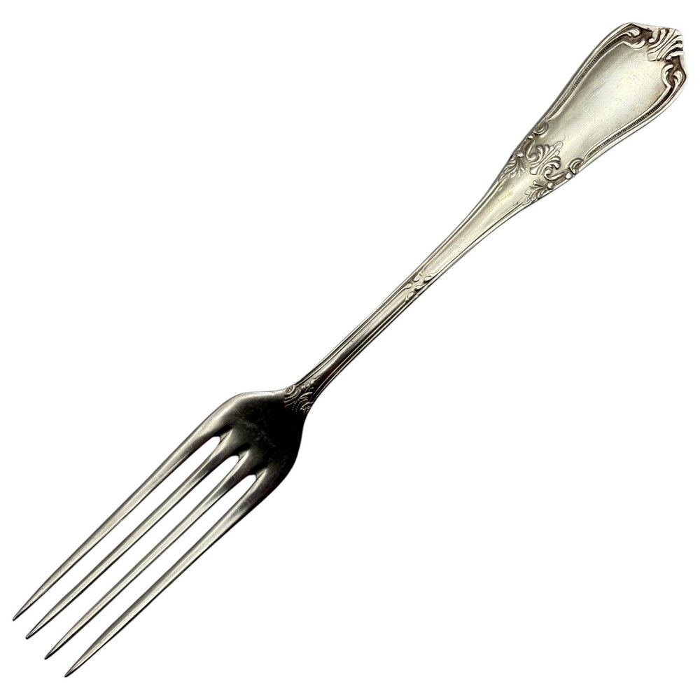 Вилка столовая "Киев", 21.5 см, мельхиор, 1950-1960 гг, завод им. Дзержинского, Киев, СССР