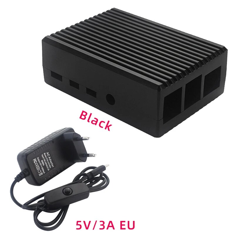 Корпус для Raspberry Pi 4 Black-EU